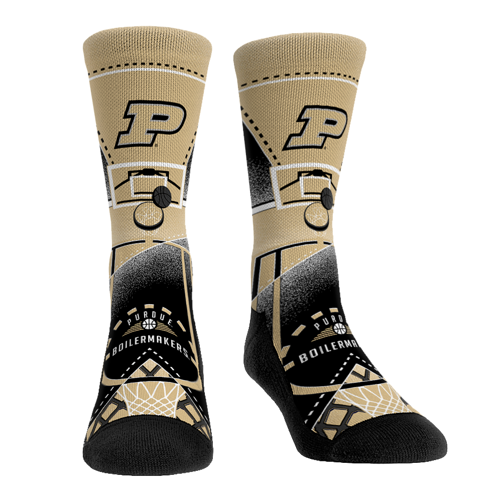 Purdue Boilermakers Socks - Nothing But Net - Rock 'Em Socks