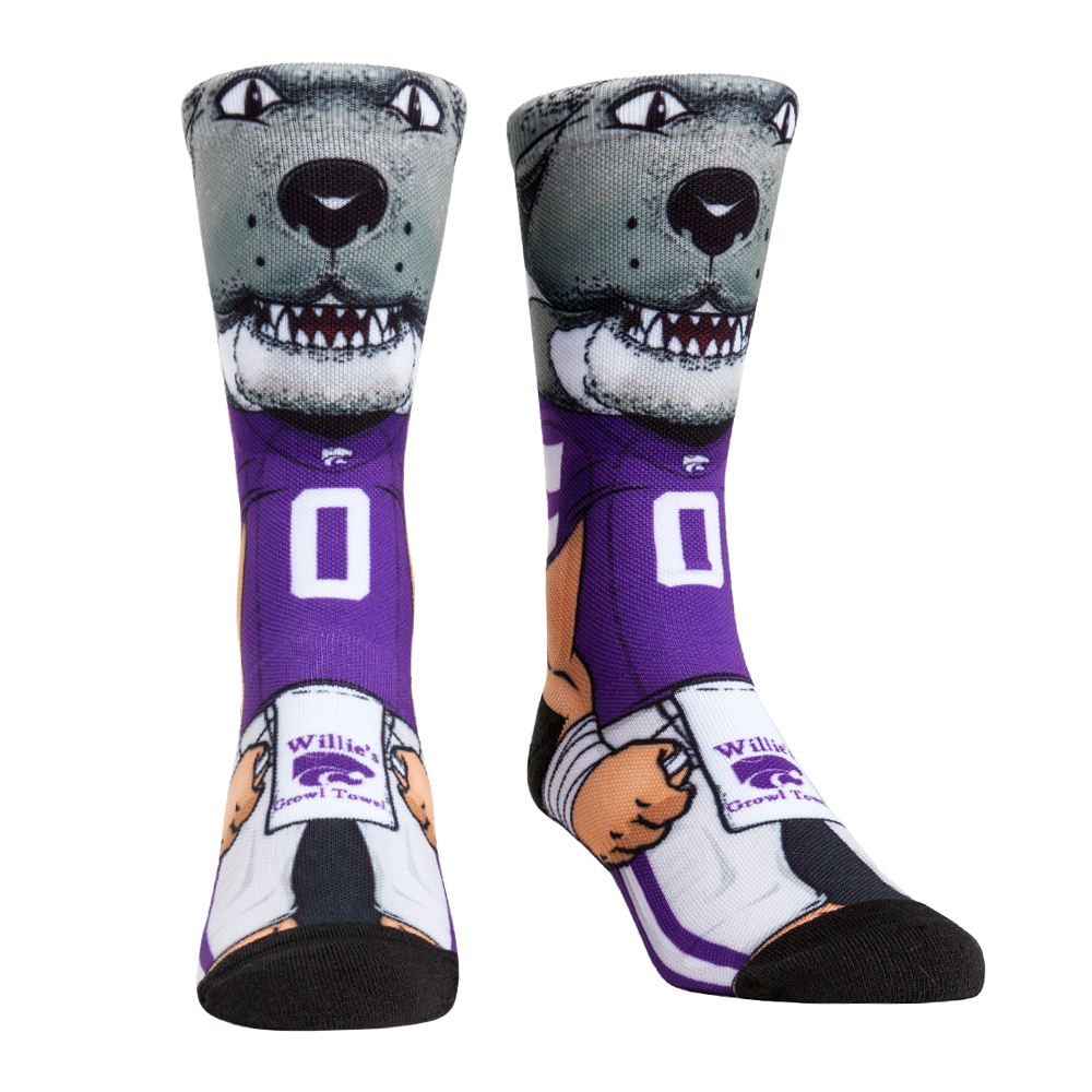 Kansas State - HyperOptic Mascot Crew - Willie The Wildcat – Rock 'Em Socks