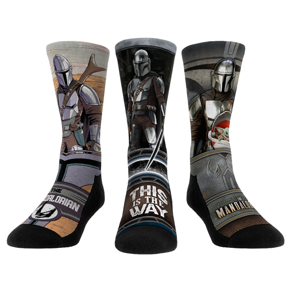 The Mandalorian Socks - 3-Pack - Star Wars Socks - Rock 'Em Socks