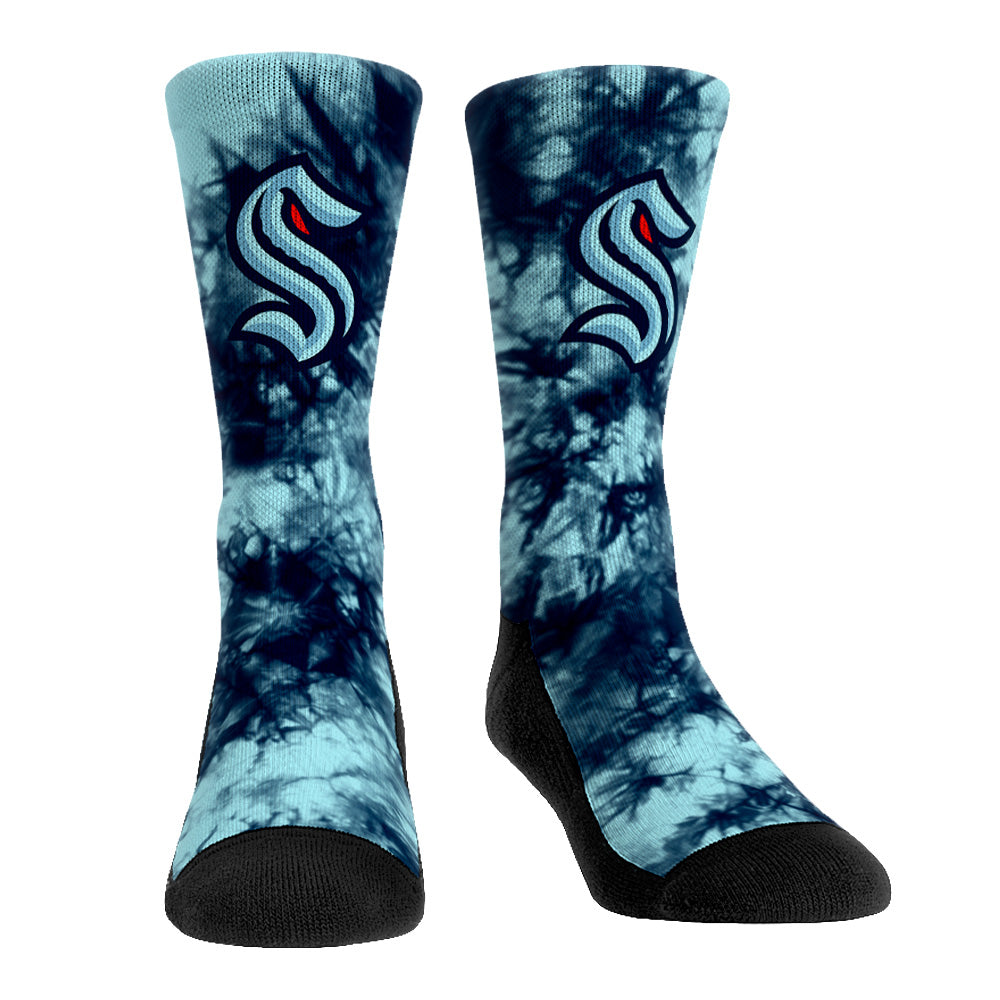 Seattle Kraken Socks - Team Tie Dye Socks - NHL Socks - Rock 'Em Socks