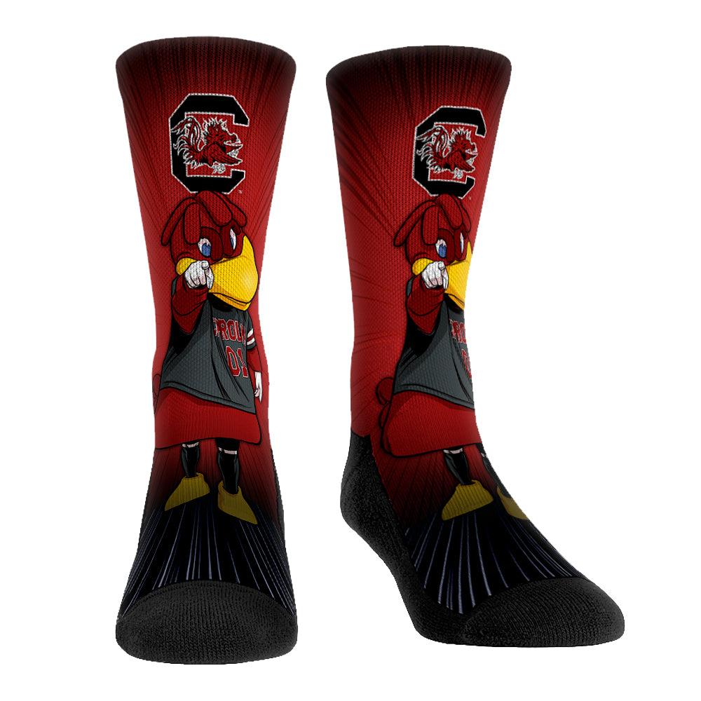 South Carolina Gamecocks Socks - Mascot Pump Up! Socks - Rock 'Em Socks