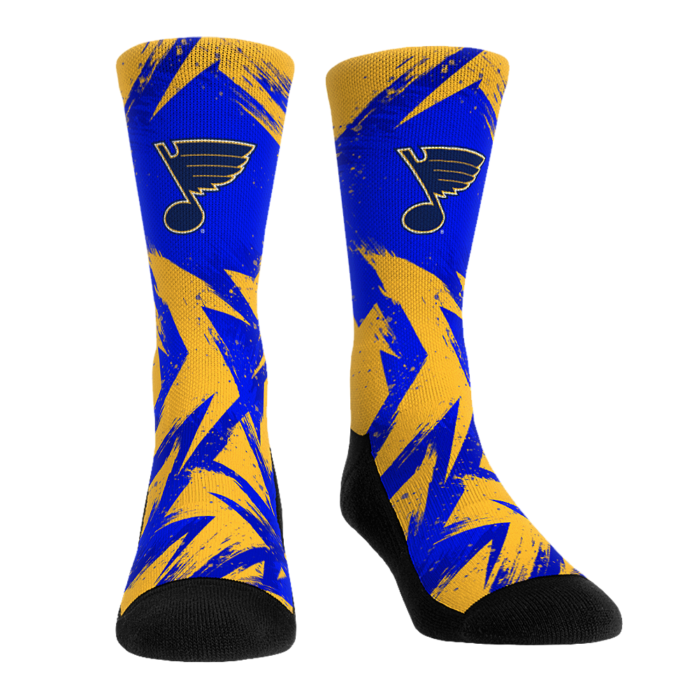 St. Louis Blues Socks - Game Paint - NHL Socks - Rock 'Em Socks