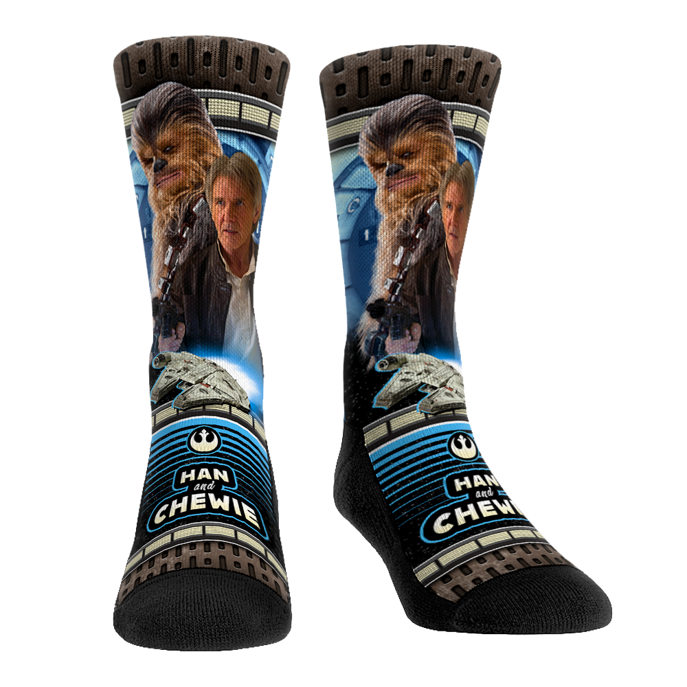 Star Wars Socks - Han and Chewie Hero Pose - Rock 'Em Socks