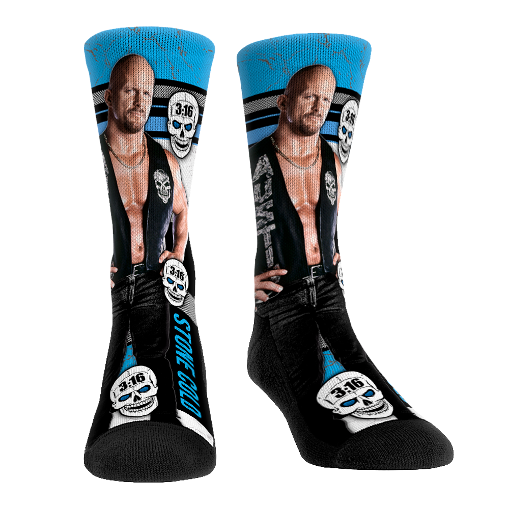 Stone Cold Steve Austin Socks - Superstar Standout - Rock 'Em Socks ...