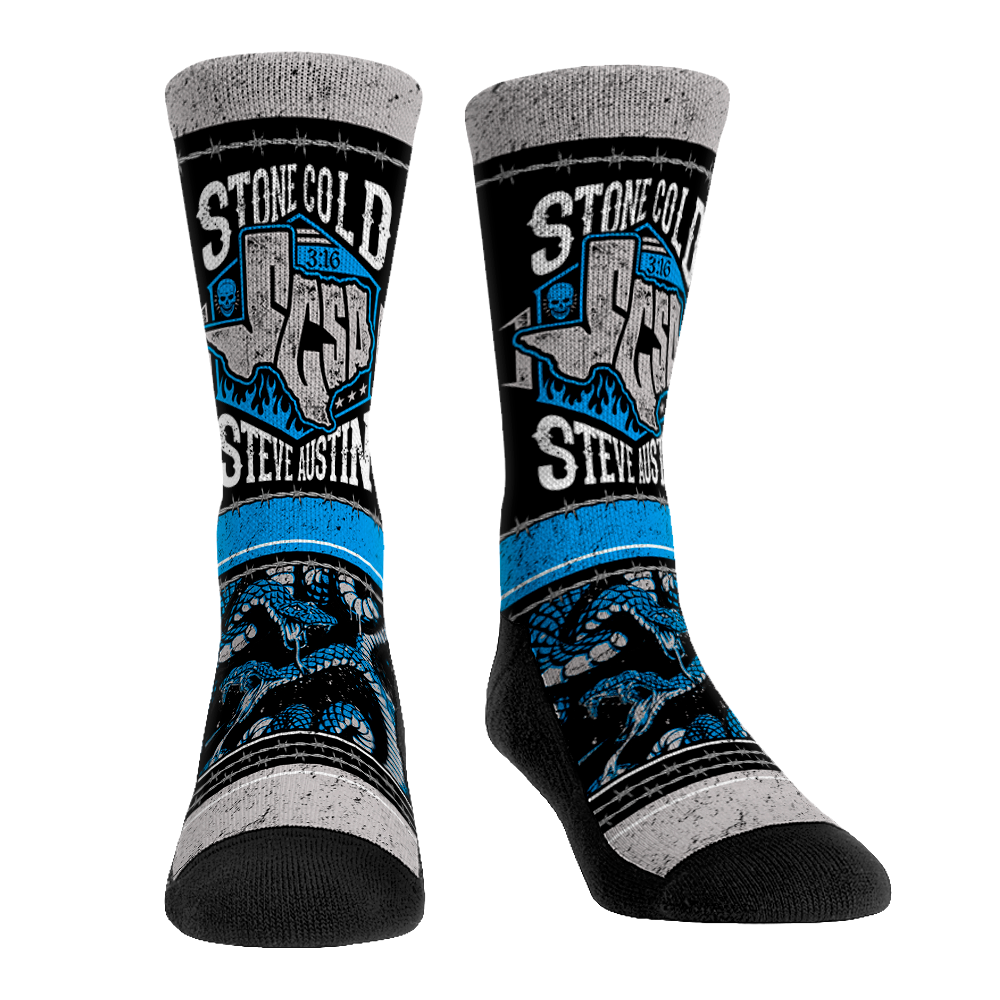 Stone Cold Steve Austin - Rattlesnake - Rock 'Em Socks - WWE Socks