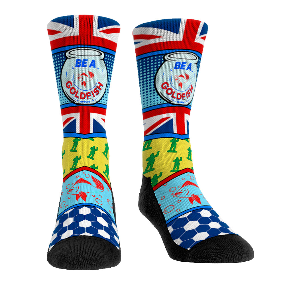 Ted Lasso Socks - Be A Goldfish Socks - Rock 'Em Socks