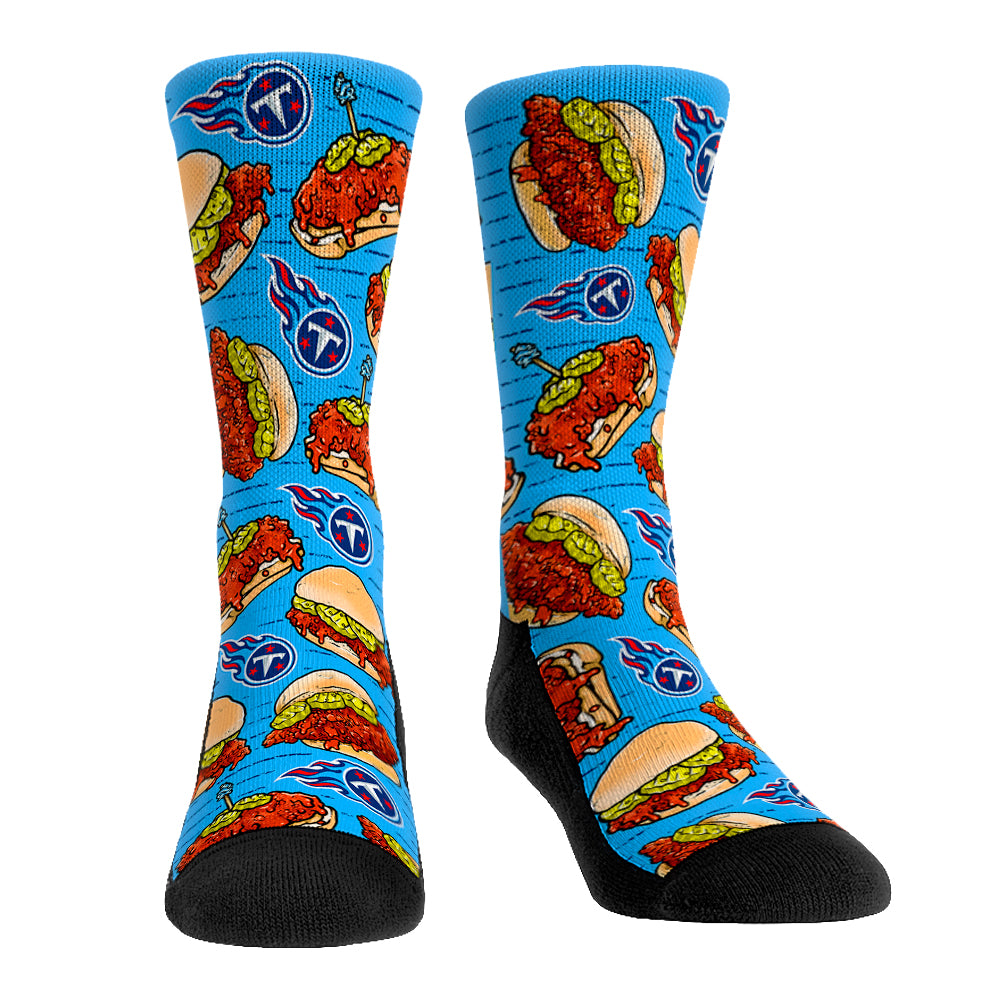 Tennessee Titans Socks - Nashville Hot Chicken Socks - NFL Socks - Rock ...