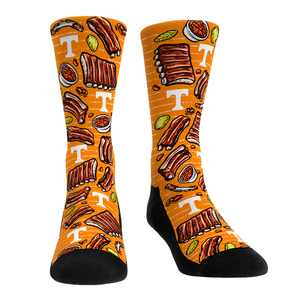 Tennessee Volunteers Socks - BBQ All-Over - Rock 'Em Socks