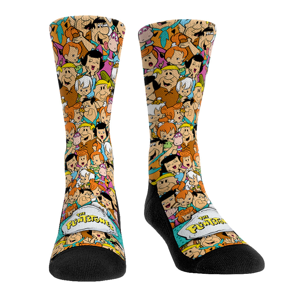 The Flintstones Socks - Stacked Characters Socks - Rock 'Em Socks ...