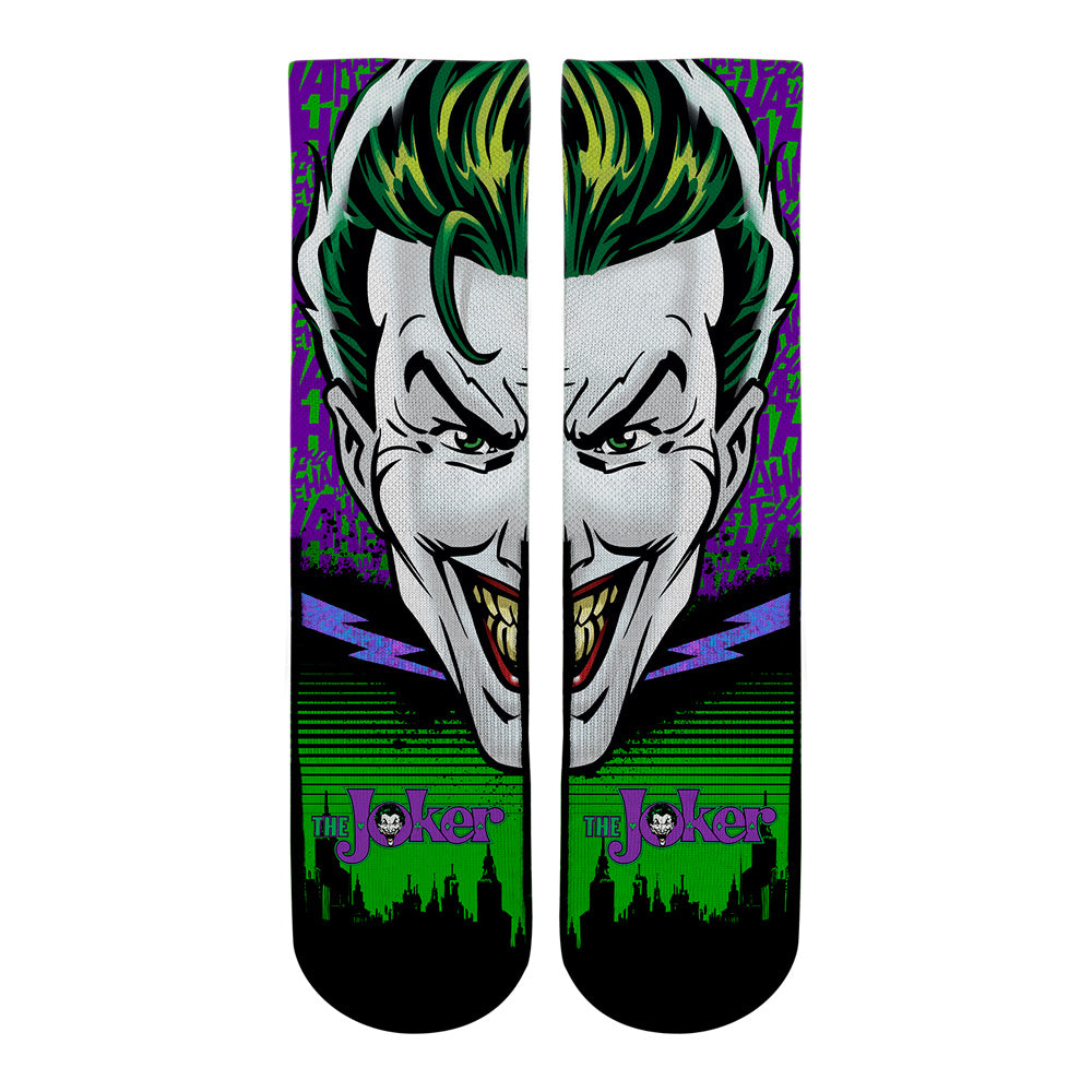 The Joker Socks - Split Face - Rock 'Em Socks - DC Comics Socks