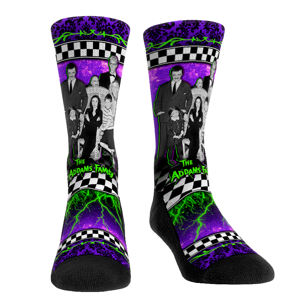 The Addams Family Socks - Icons All-Over - Rock 'Em Socks