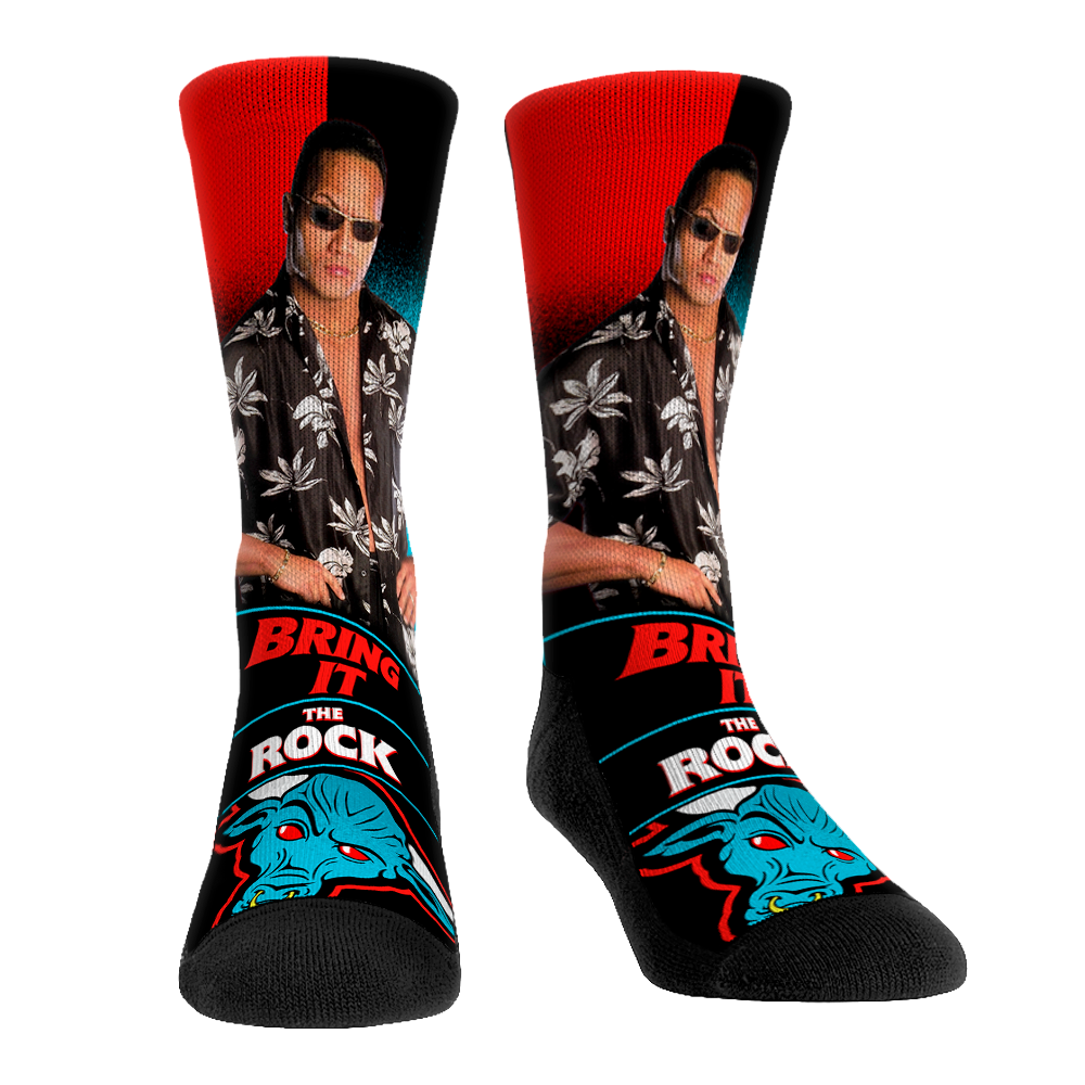 The Rock Socks - Stare Down - WWE Socks - Rock 'Em Socks