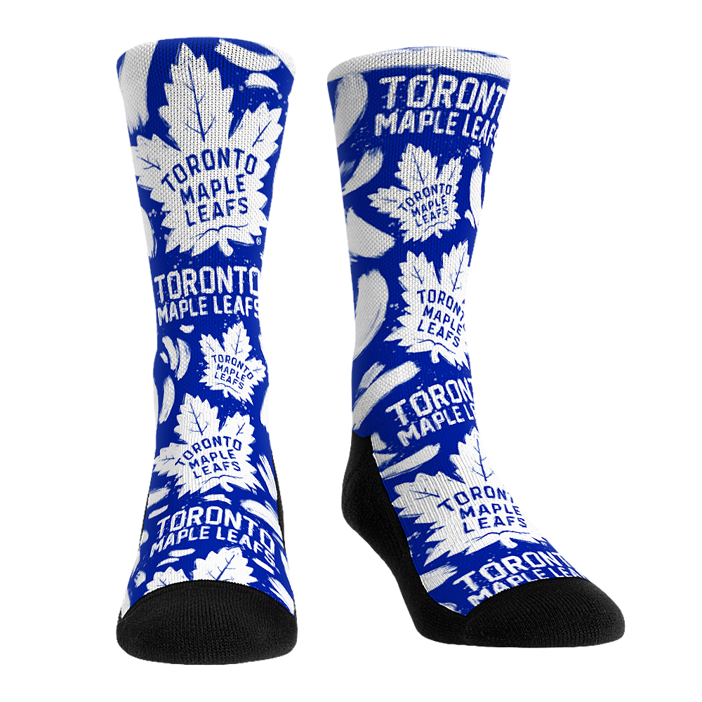 Toronto Maple Leafs Socks - Logo Paint - NHL Socks - Rock 'Em Socks