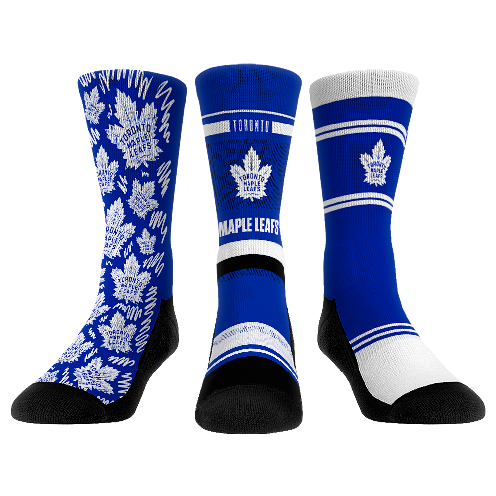 Toronto Maple Leafs Socks - 3-Pack - NHL Socks - Rock 'Em Socks