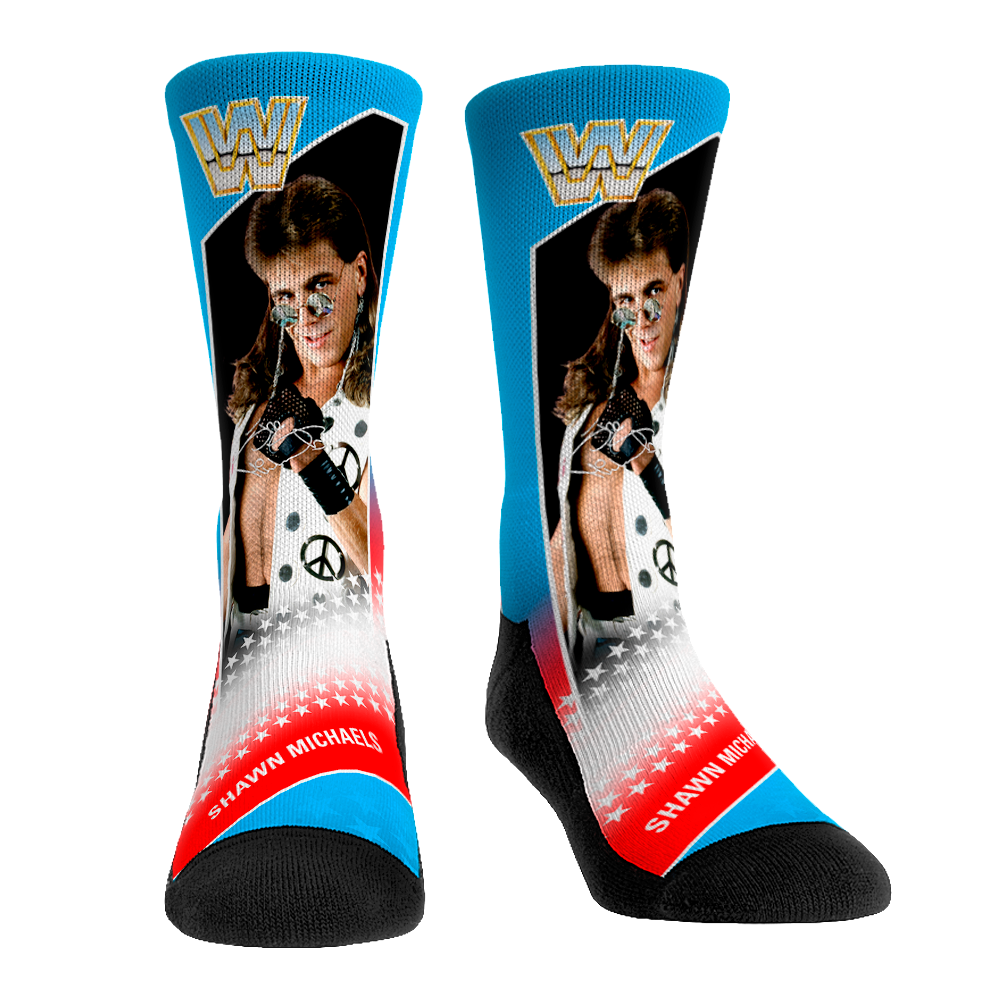 Shawn Michaels Socks - WWE Vintage Figures - Rock 'Em Socks - WWE Socks
