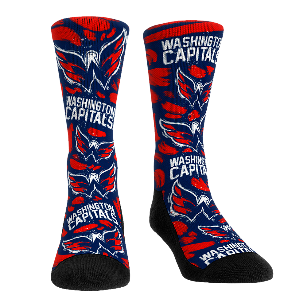 Washington Capitals Socks - Logo Paint - NHL Socks - Rock 'Em Socks
