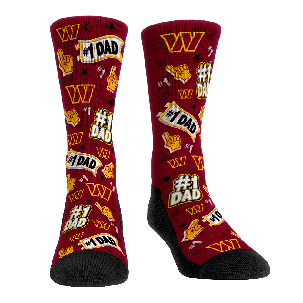 Washington Commanders Socks - #1 Dad Socks - NFL Socks - Rock 'Em Socks