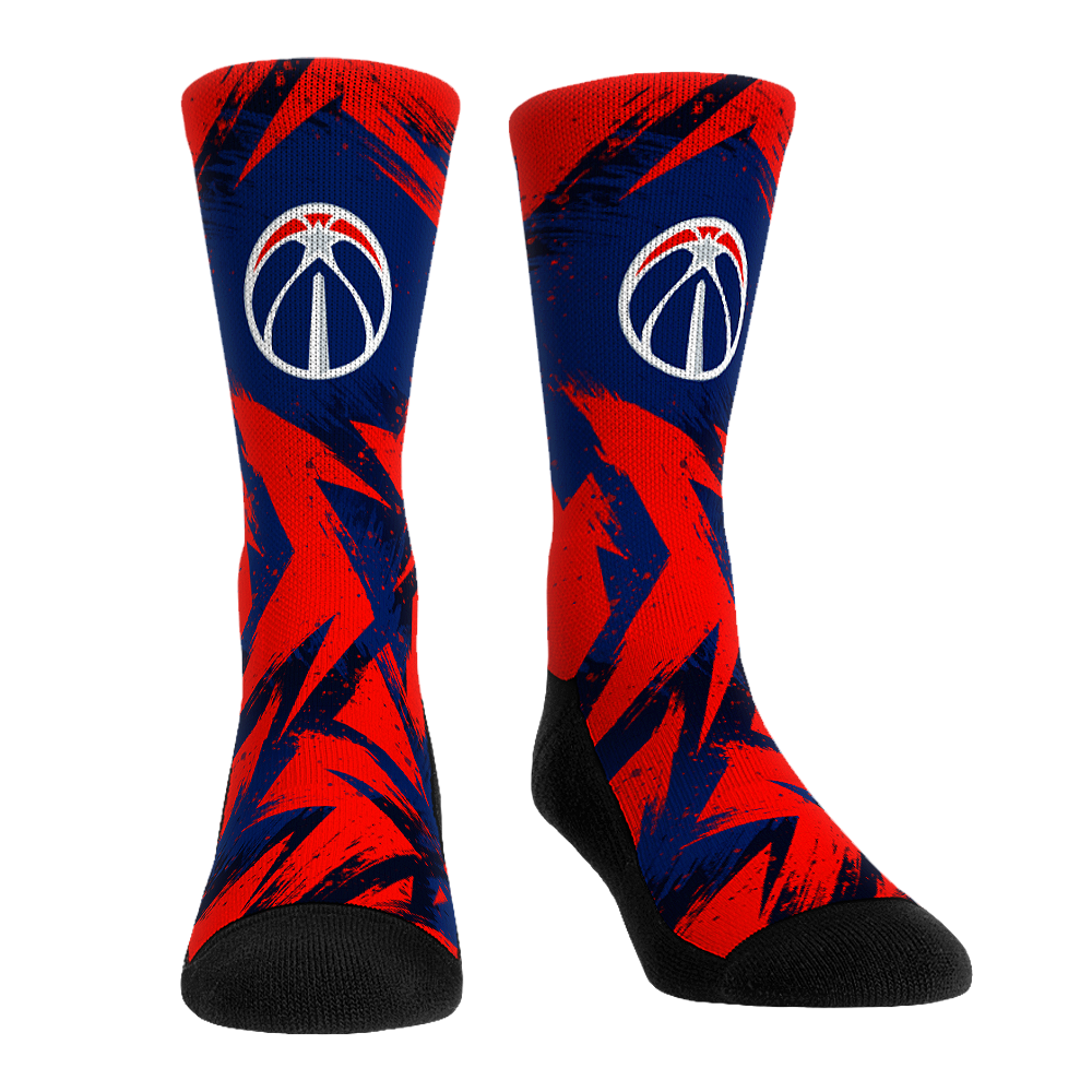 Washington Wizards Socks - Game Paint - NBA Socks - Rock 'Em Socks