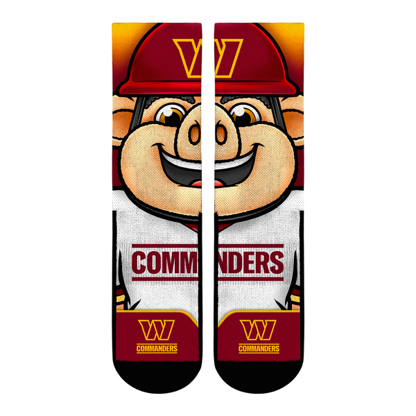 Washington Commanders - Split Face Mascot - NFL Socks - Rock 'Em Socks