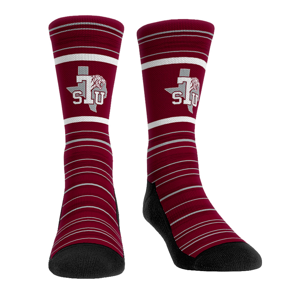 Texas Southern Tigers Socks - Classic Lines - Rock 'Em Socks